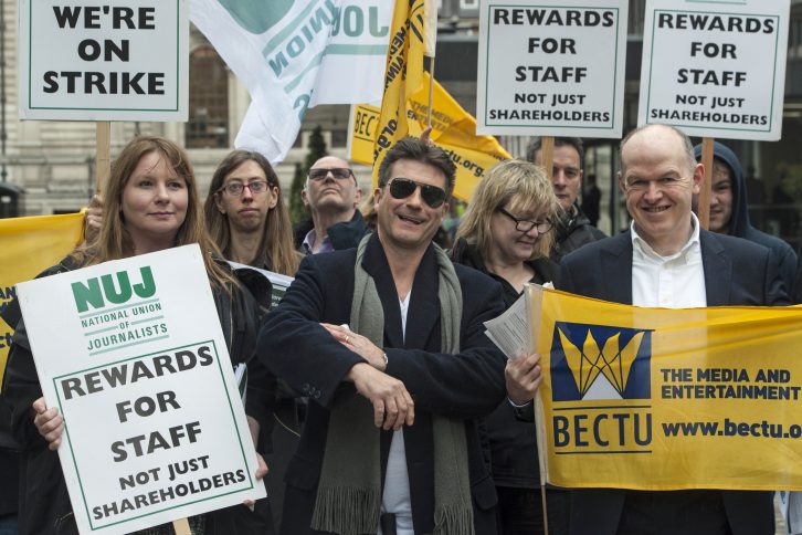 ITV stages strike over pay, as network reports ad revenue rise