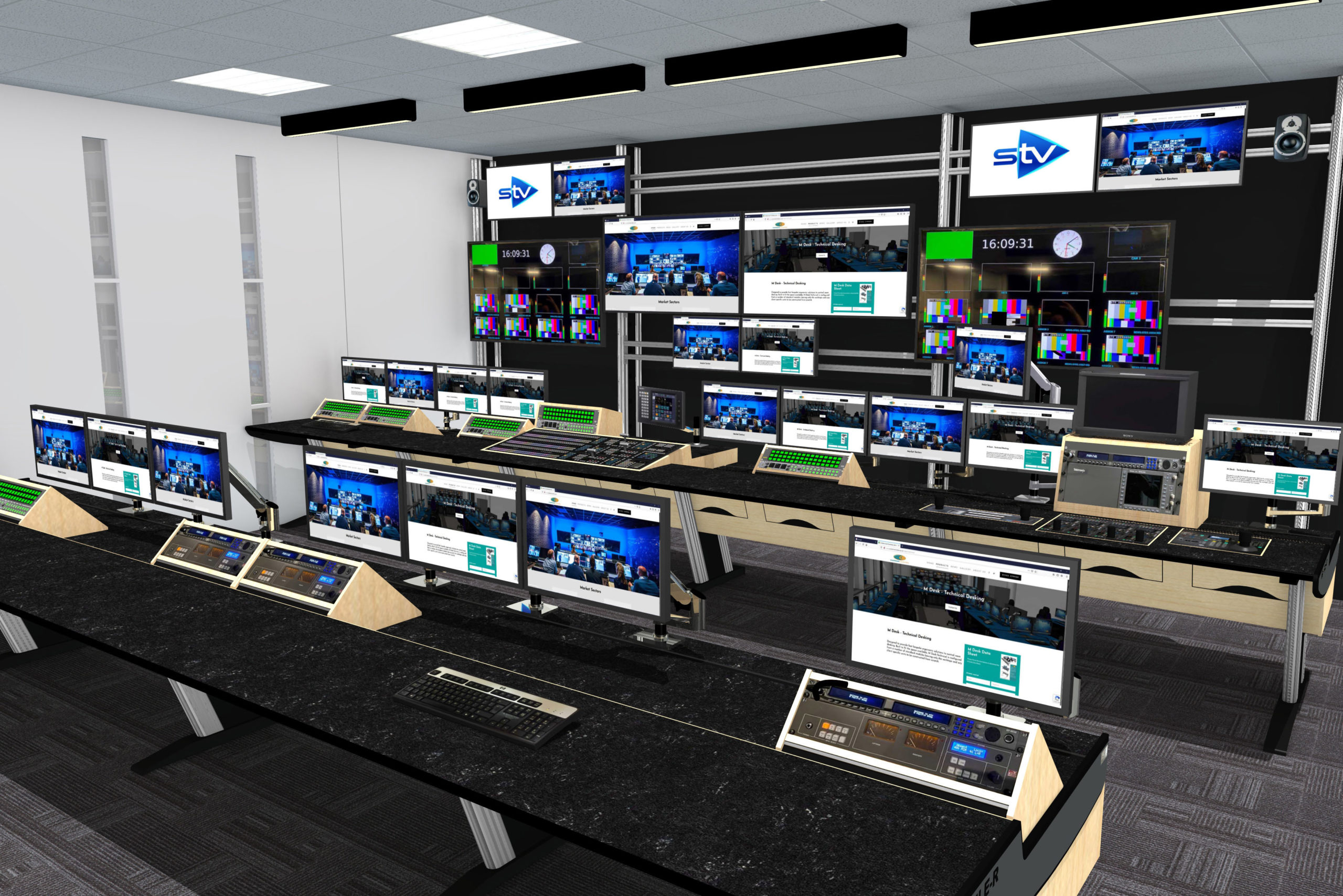 STV upgrades Studio 1 with Custom Consoles - TVBEurope