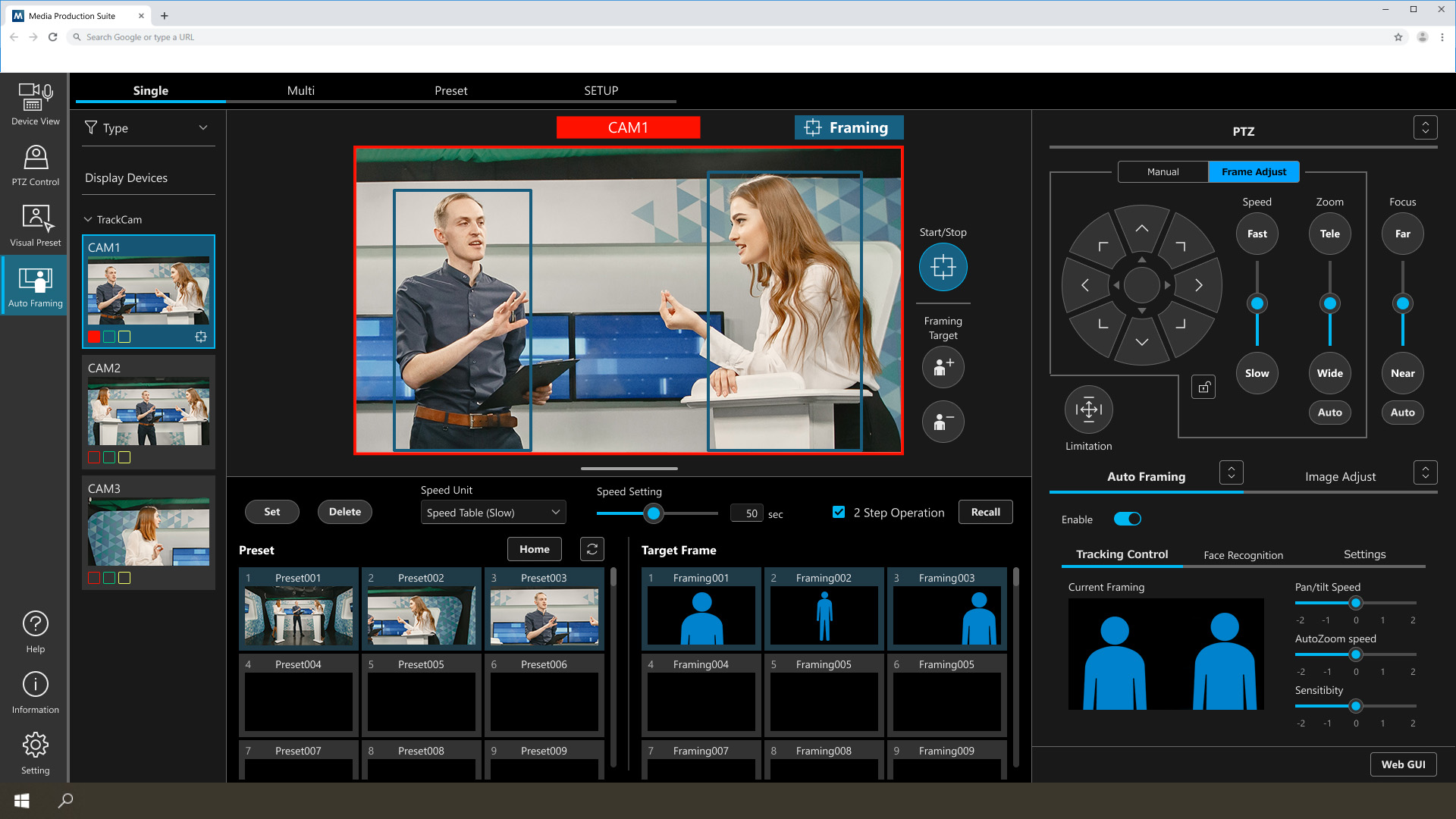 Panasonic adds auto-framing to broadcast-quality PTZ cameras - TVBEurope